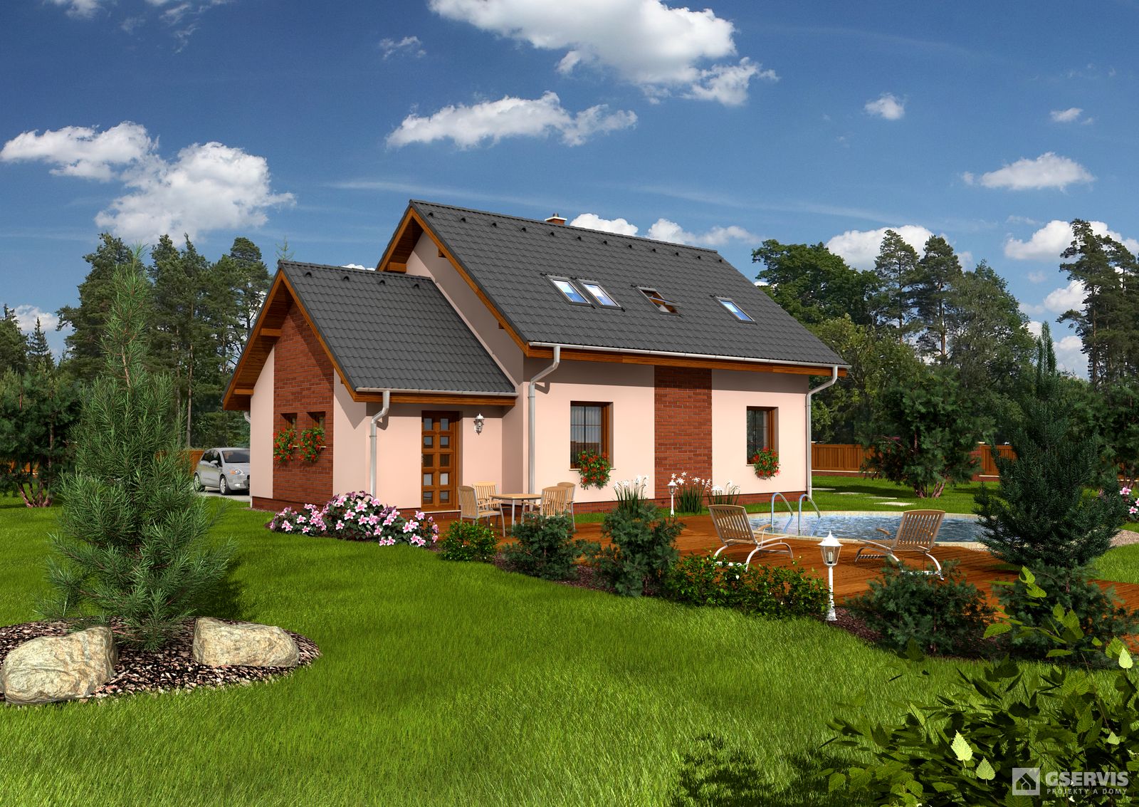 Projekt rodinného domu Nero Plus | GSERVIS