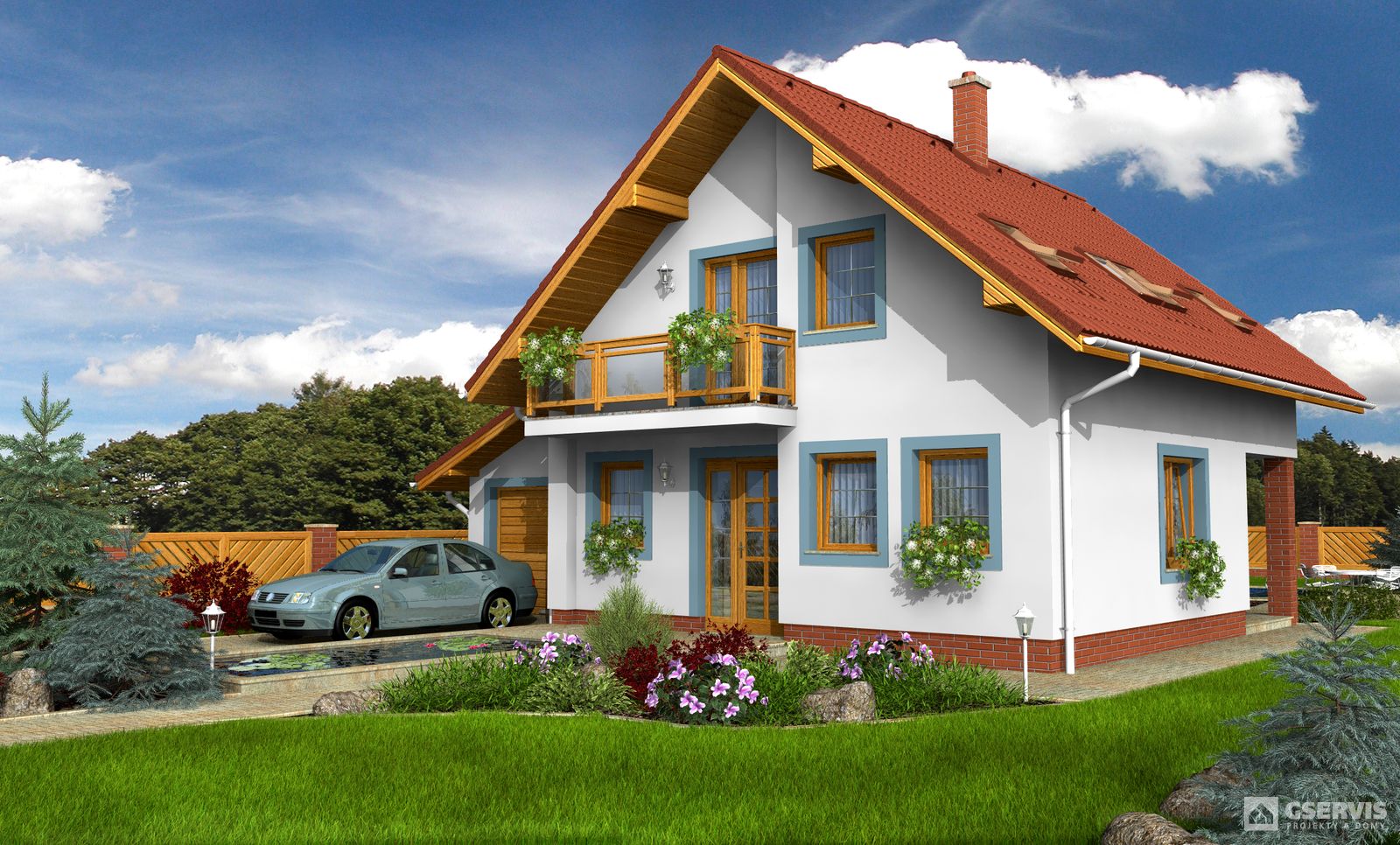 Projekt rodinného domu Prima 1 Plus | GSERVIS